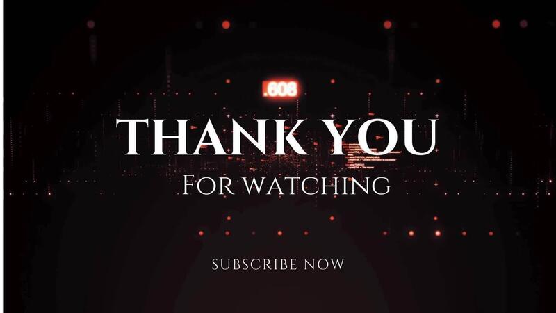 Thank you for watching animation, motion graphics, Thank you for watching text animation, black ...