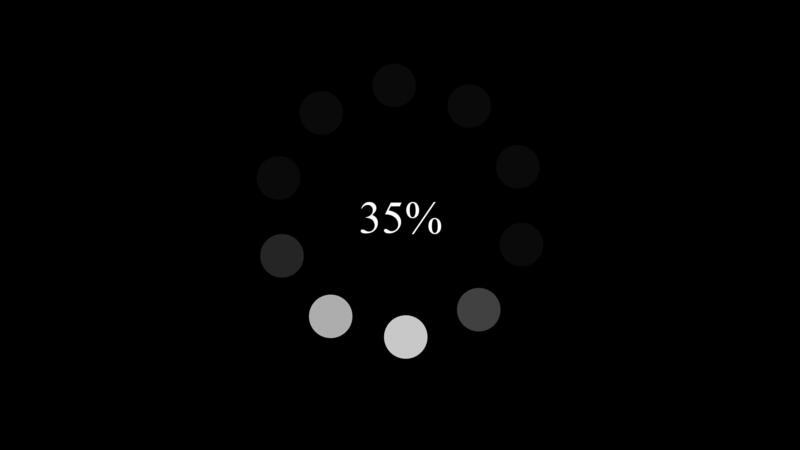 Loading circle icon animation with countdown. Circle bar for loading animation. 51479207 Stock ...