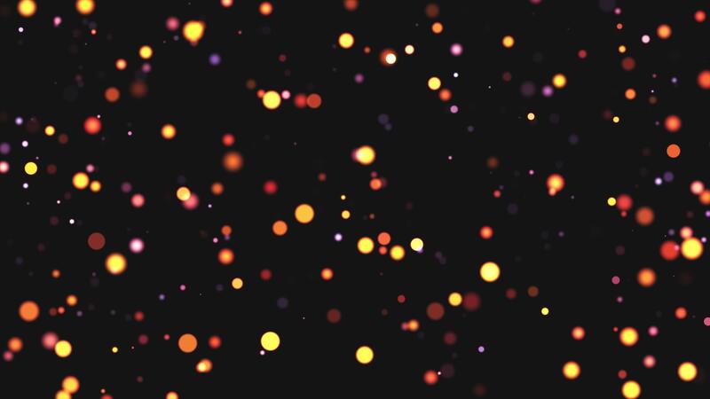 Abstract animation concept of golden particles for celebrating birthdays and holidays. 4k loop ...