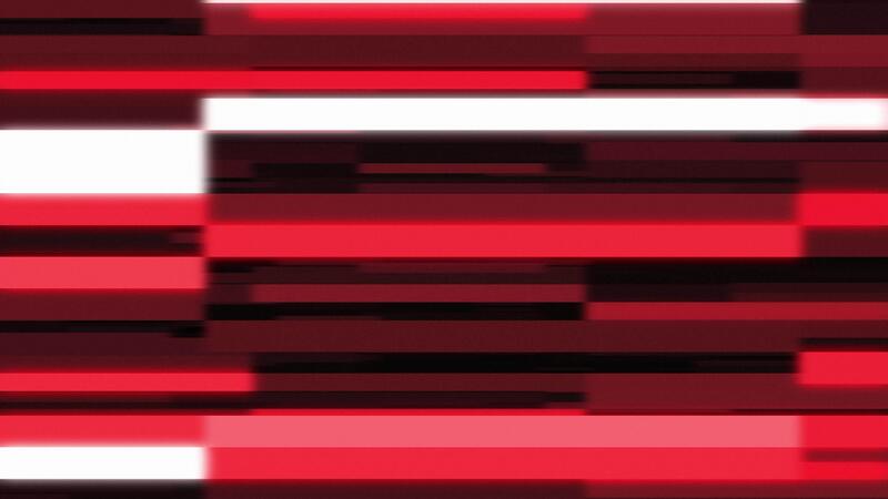 Digital red background with bright geometric shapes, data analysis ...