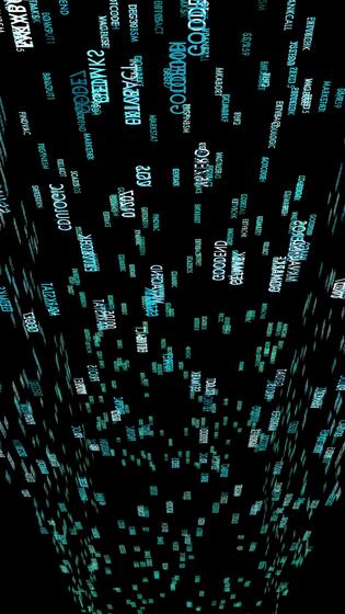 This is a compelling illustration of a dynamic data stream representing ...