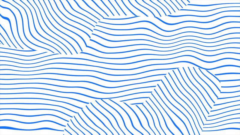 Royal Blue Color Multiple Lines Forming Wavy Pattern Abstract Design Futuristic Loop Able