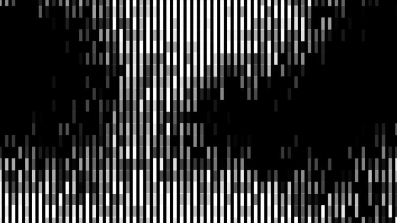 White Color Rectangular Shapes Complex Design Abstract Pattern Black