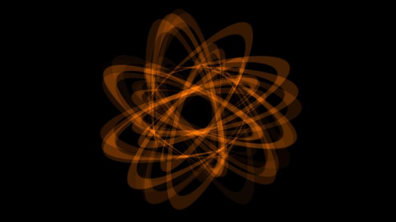 Planetary Model Of The Atom Electrons Orbiting The Nucleus Abstract Animation 51584643 Stock