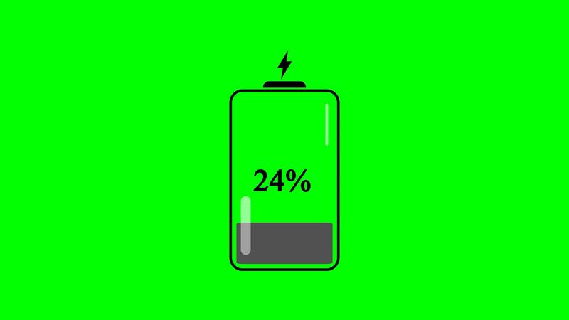 Power battery charge animation. Battery charge level indicator in percentage. Battery charging ...