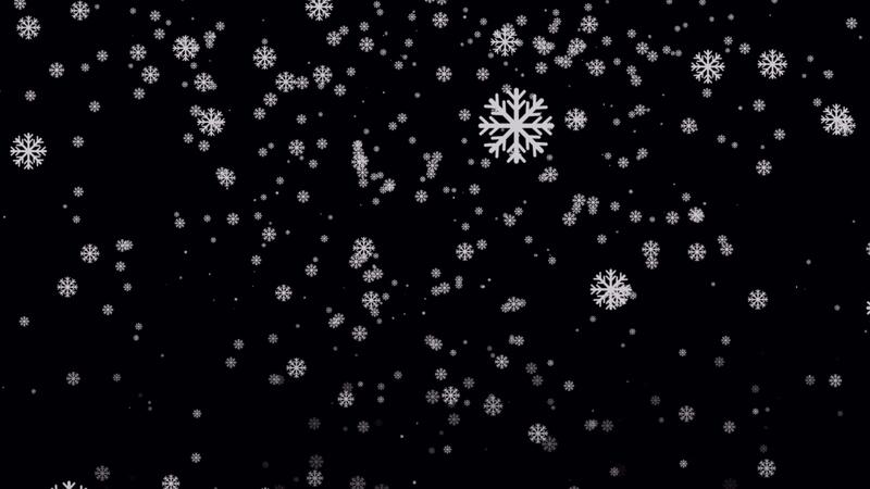 Snowflakes falling effect loop animation. snowflakes falling with transparent background RGB ...