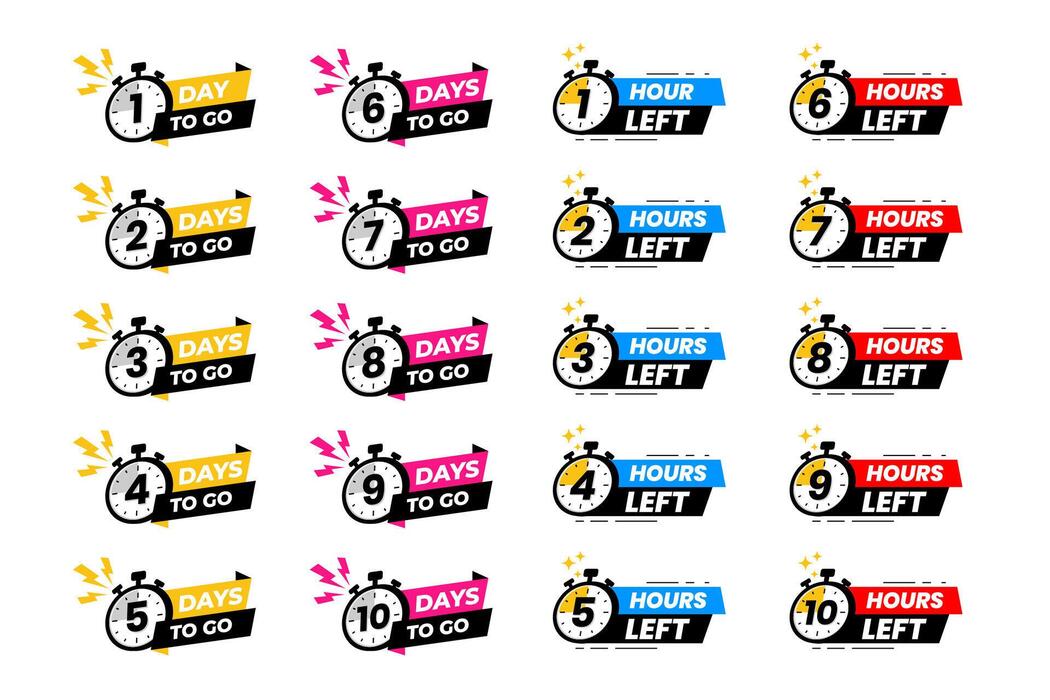 Countdown Poster Vector Art, Icons, and Graphics for Free Download