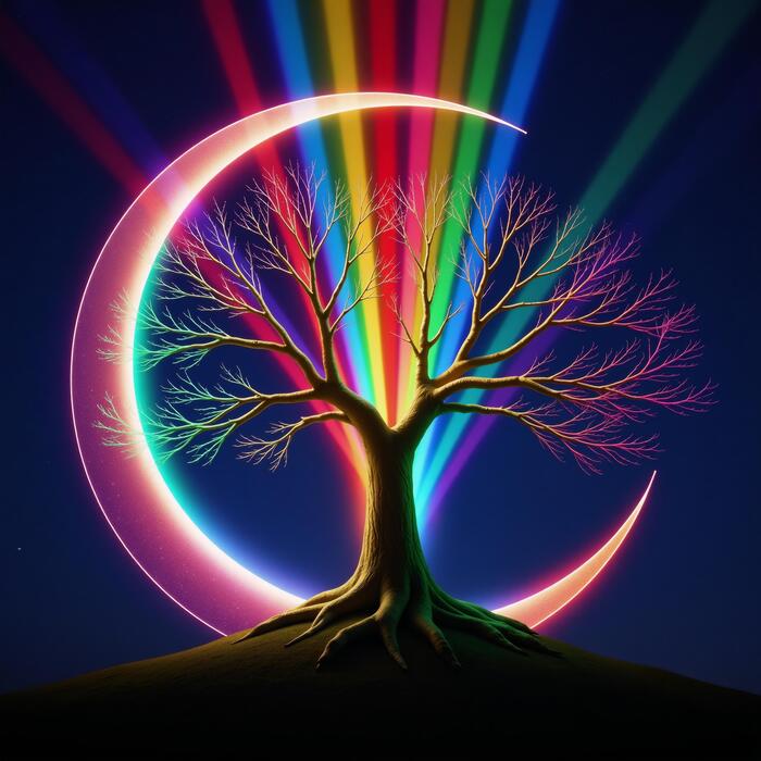 Rainbow Colored Tree Stock Photos, Images and Backgrounds for Free Download