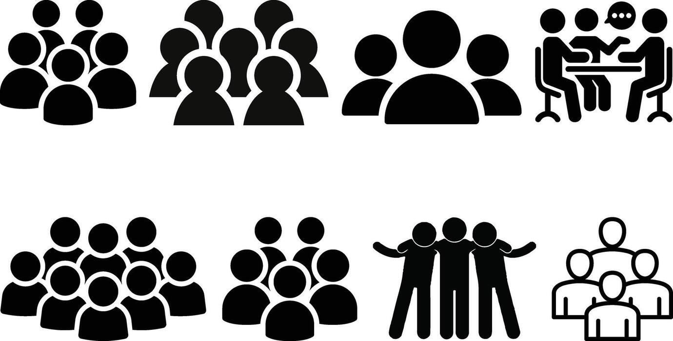 Group Of People Vector Art, Icons, and Graphics for Free Download