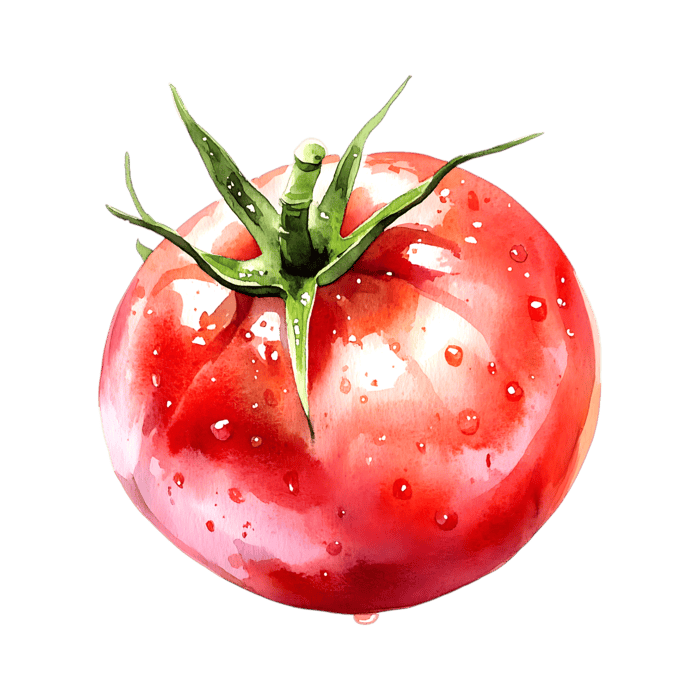 Tomato Watercolor PNGs for Free Download