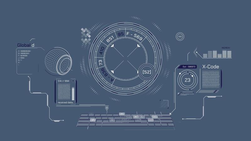Animation of high-tech display design for data processing 51766838 Stock Video at Vecteezy
