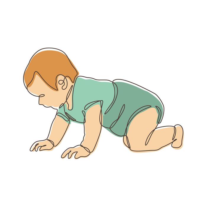 Baby Crawling Vector Art, Icons, and Graphics for Free Download