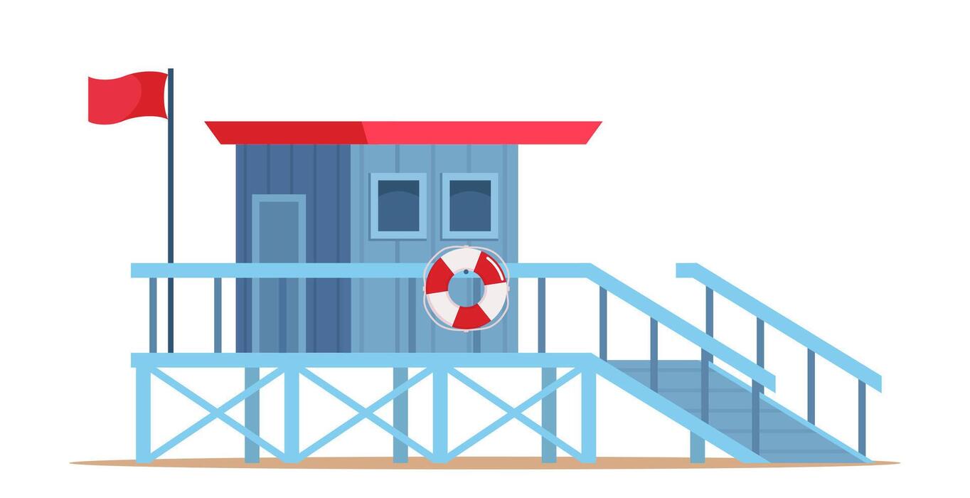 Lifeguard Tower Vector Art, Icons, and Graphics for Free Download