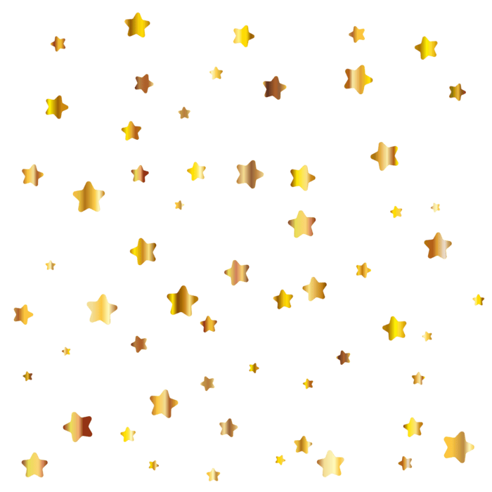 Gold Stars Scattering Cut Out PNGs for Free Download
