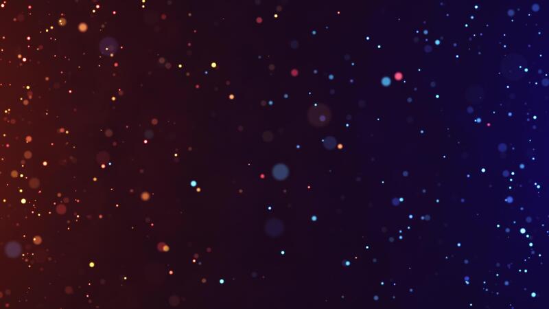 Abstract animation concept of golden particles for celebrating birthdays and holidays. 4k loop ...