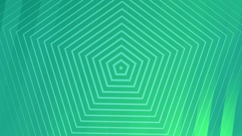 Green Pentagonal Lines Pattern Background Loop 51875614 Stock Video At