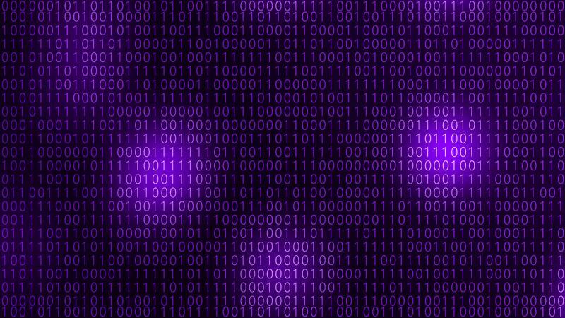 Purple Binary Wallpaper Download Digital Universe Binary Code