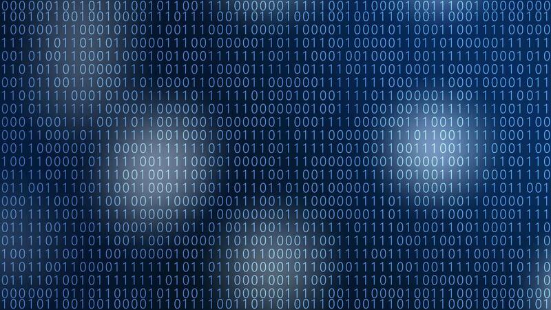 Digital Binary Code Background Sky Blue 51895307 Stock Video at Vecteezy