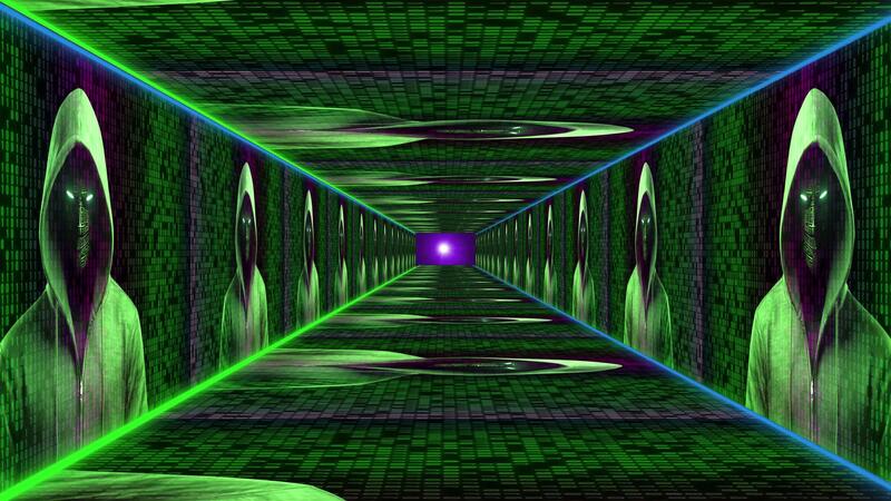 Binary Code Hacker Tunnel Animation Abstract Binary Code With Hacker With Hoodie Hacker Hacked 