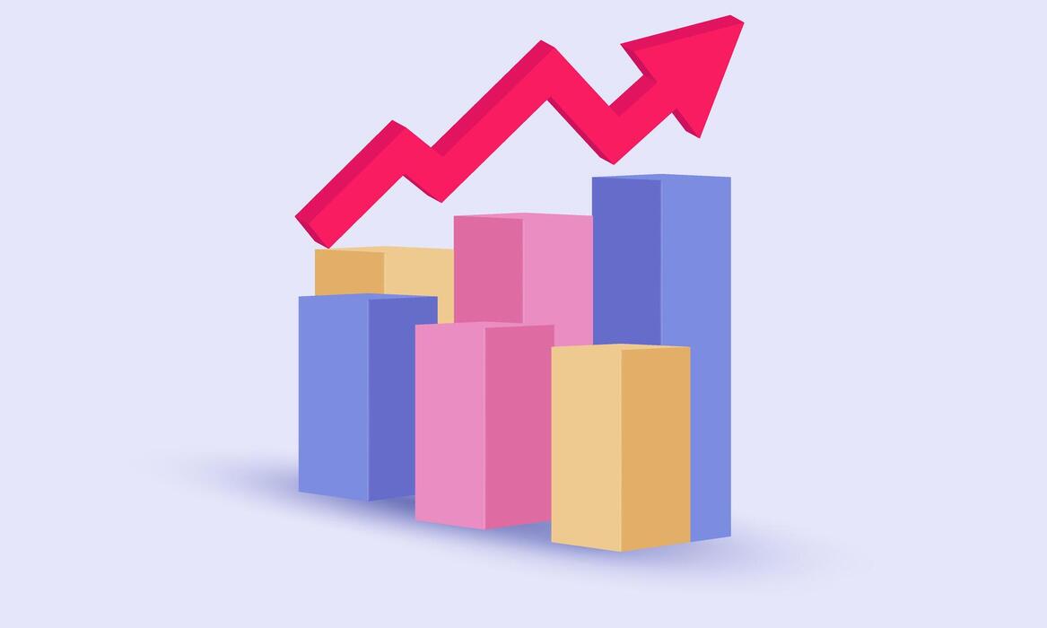 Increasing Graph Concept Vector Art, Icons, and Graphics for Free Download