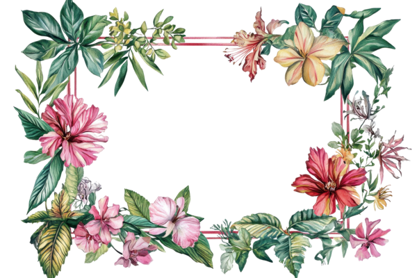 Flower Border Png Pngs For Free Download