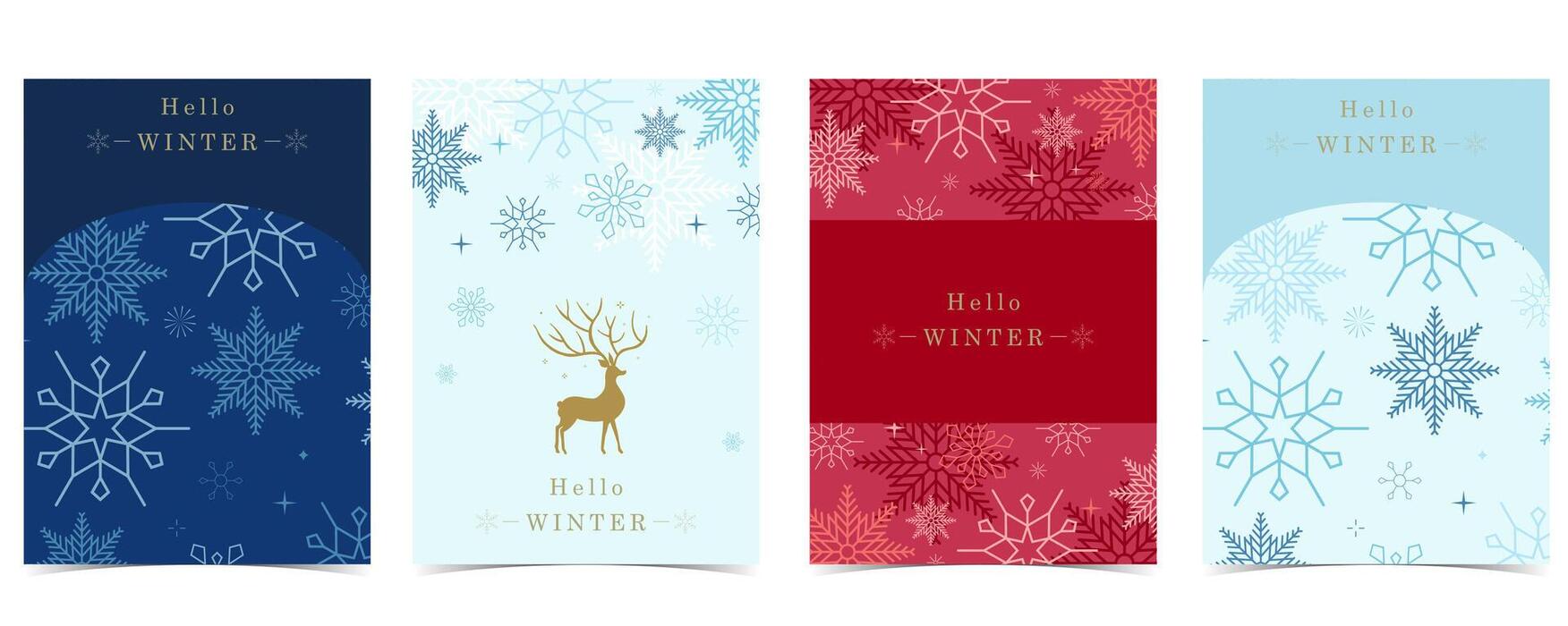 Winter Pattern Card Vector Art, Icons, and Graphics for Free Download