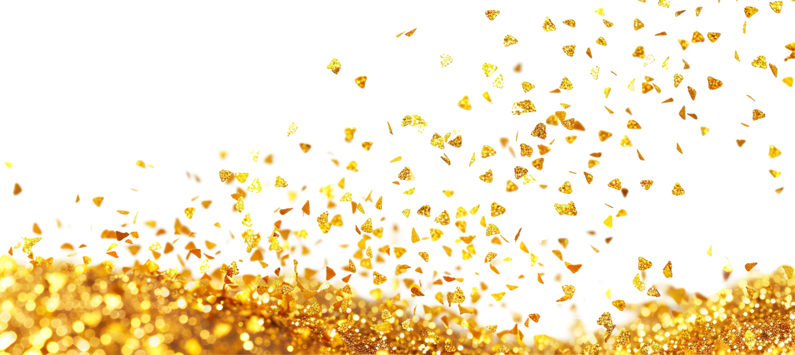 Falling Gold Glitter Png Glitter Falling PNG, Vector, PSD, And Clipart