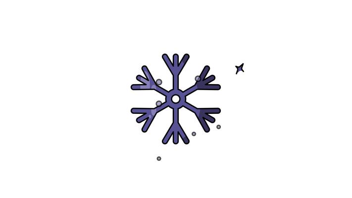 Animated Snowflake Stock Video Footage for Free Download
