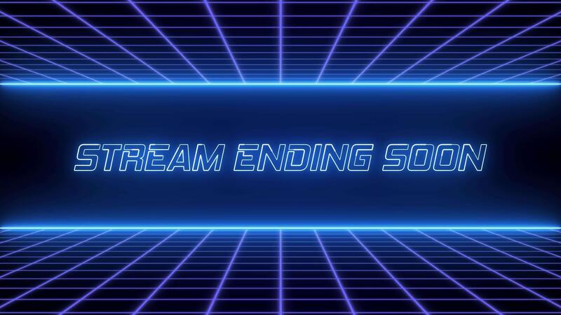 Stream Ending Soon neon glow with grid seamless loop 52178107 Stock ... Stream Ending Soon neon glow with grid seamless loop 52178107 Stock ...