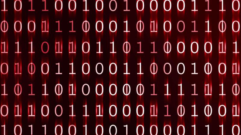 Digital Binary Code Background Red 52179694 Stock Video at Vecteezy