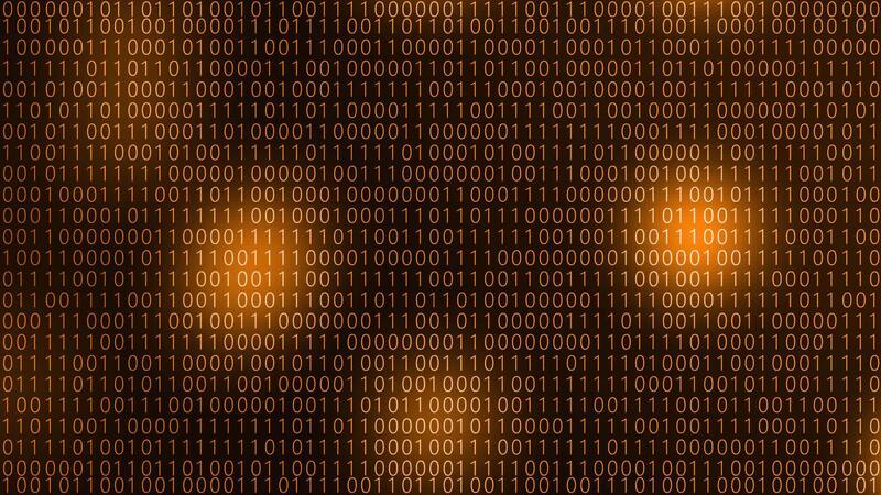 Digital Binary Code Background Golden 52179747 Stock Video at Vecteezy