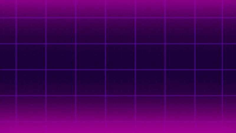 Grid background animation, purple cyberpunk background is suitable for footage design with retro ...