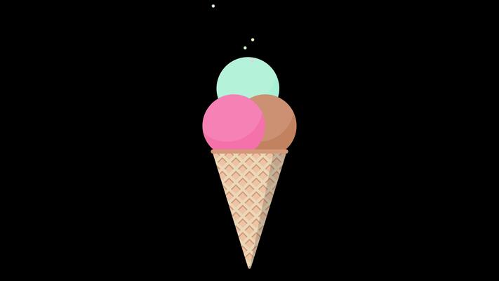 Ice Cream Animation Stock Video Footage for Free Download