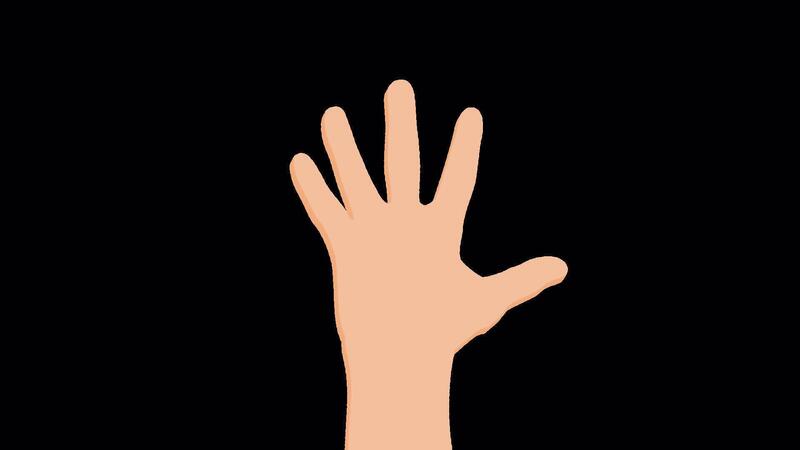 hand gesture animation 2d cartoon style on transparant background 52316319 Stock Video at Vecteezy