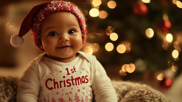 Merry Christmas Baby Stock Photos Images and Backgrounds for Free Download