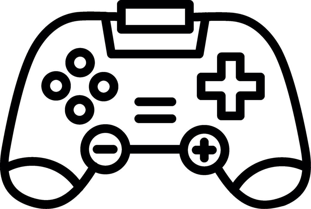 Game Controller Outline Vector Art Icons And Graphics For Free Download