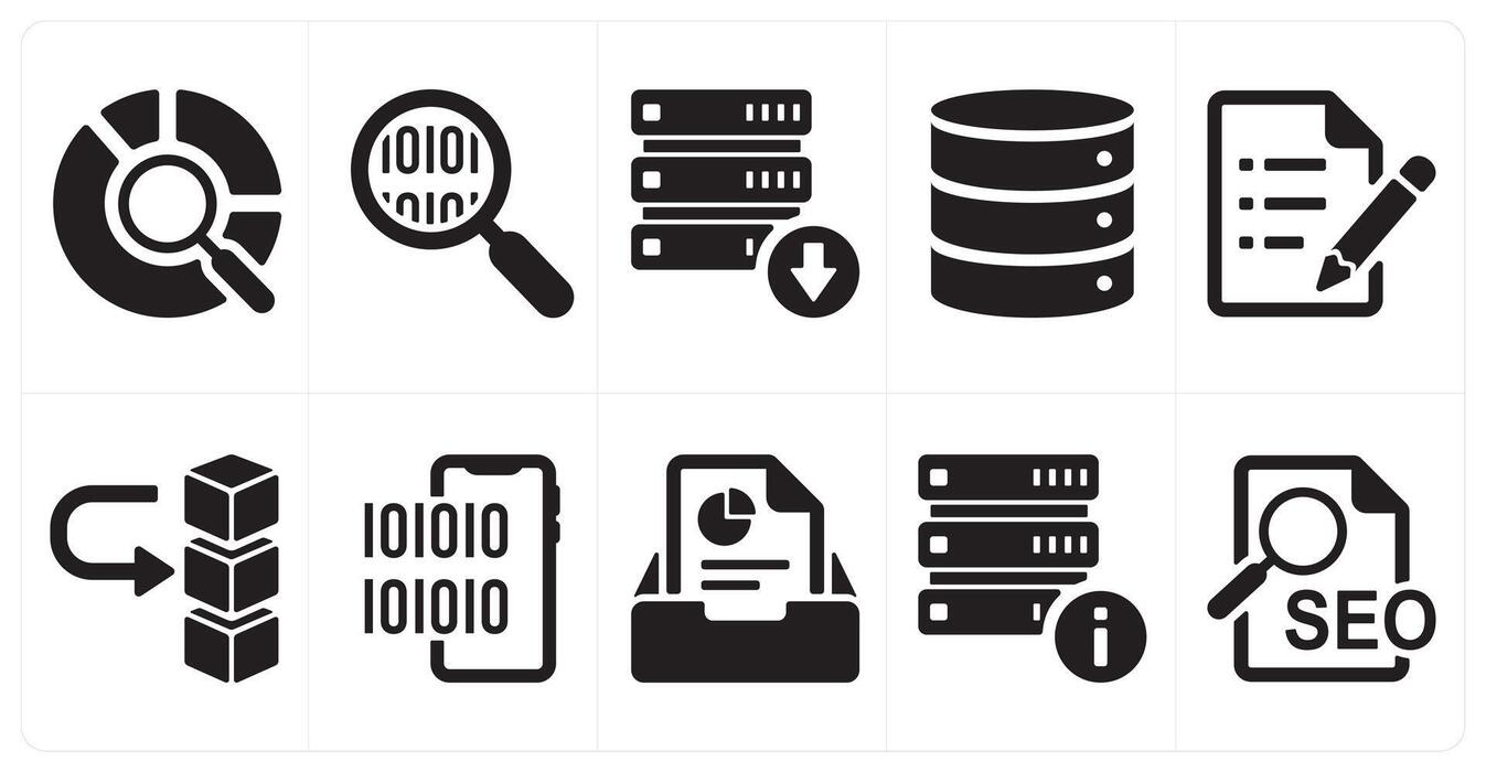 Data Icon Vector Art, Icons, and Graphics for Free Download