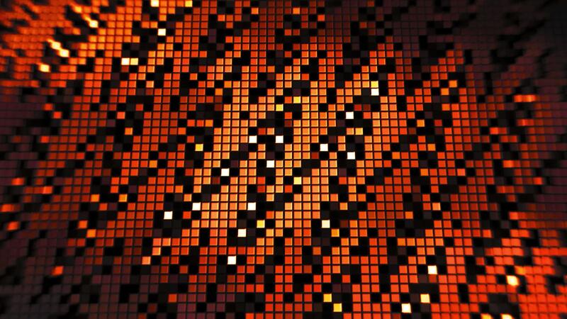 Disco LED wall lights blinking and shimmering, seamless loop. Motion ...