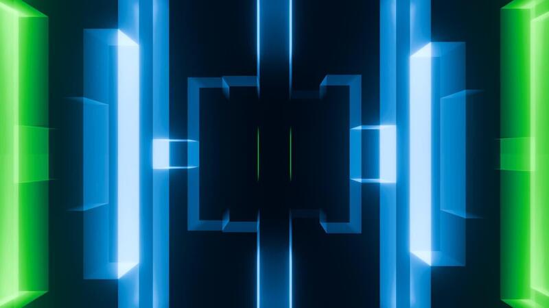 Mesmerizing Color Patterns In A Vibrant Tunnel For Vj Loop Production