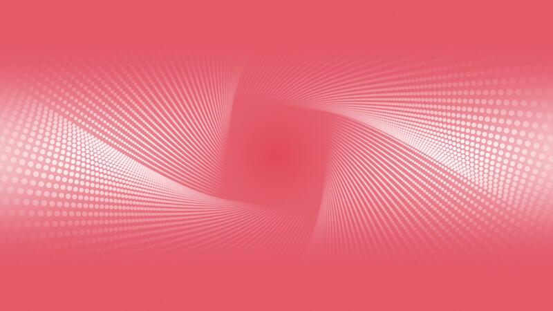 Red Color Rotating Square Shaped 3d Tunnel Halftone Pattern With Bokeh Particles Modern Design