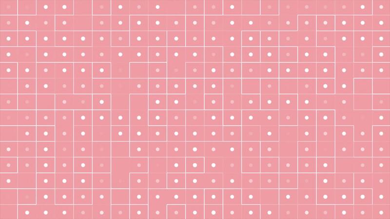 Red Color Square Box And Circular Dots Appearing And Disappearing Modern Design Loop Able