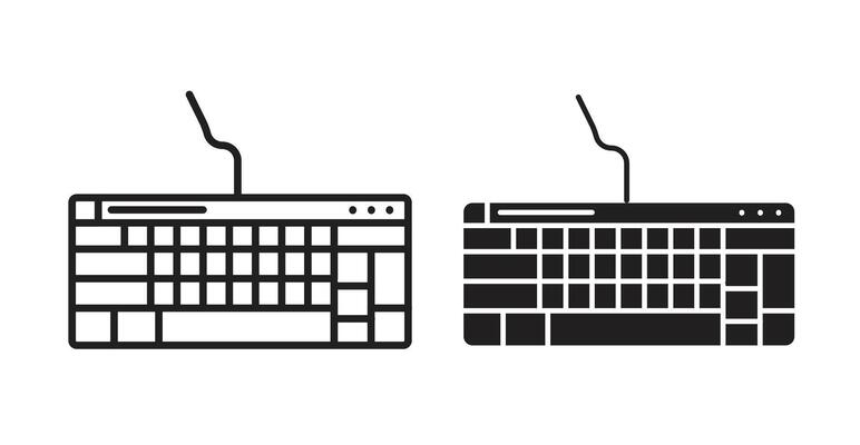 Pc Keyboard Icon Vector Art, Icons, and Graphics for Free Download