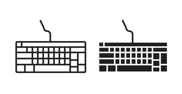 Pc Keyboard Icon Vector Art, Icons, and Graphics for Free Download