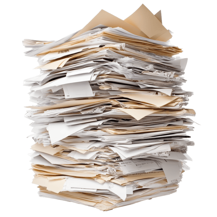 Paper Pile PNGs for Free Download
