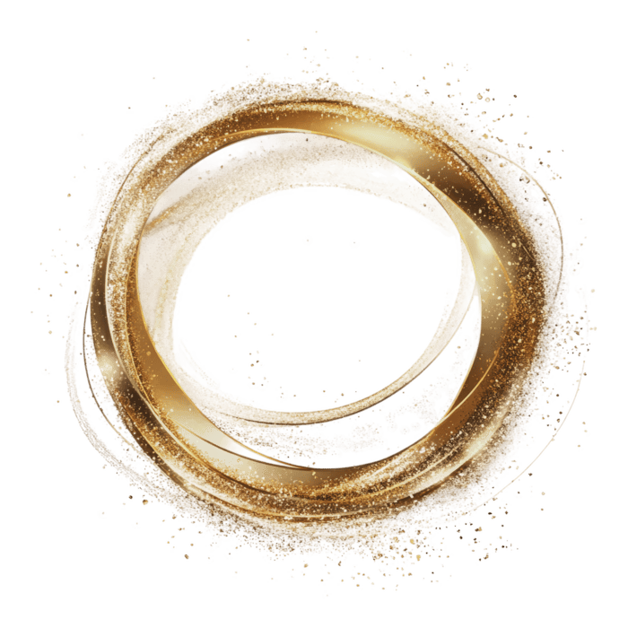 Gold Glitter Circle PNGs for Free Download