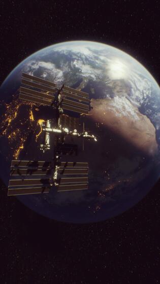 ISS orbits Earth, revealing our planets beauty from above 52676963 Stock Video at Vecteezy