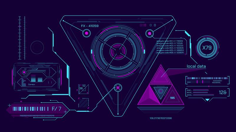 Animation of high-tech interface design for data processing 52827577 Stock Video at Vecteezy