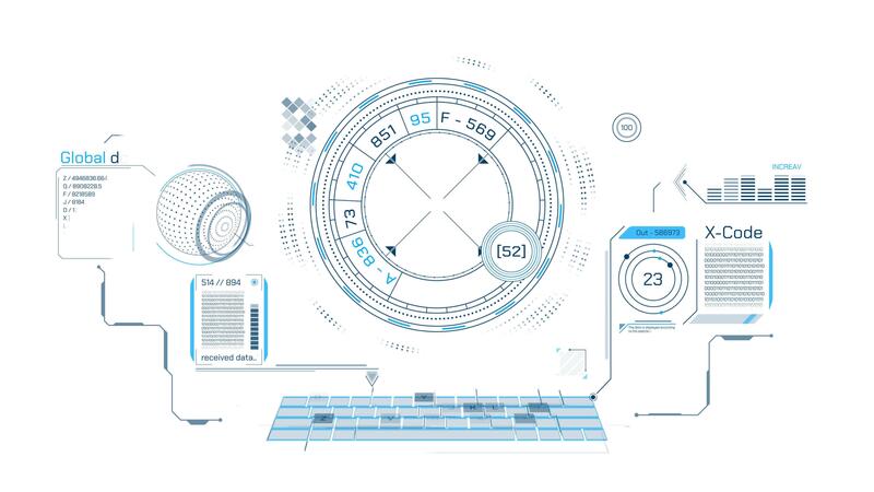 Animation of high-tech display design for data processing 52827761 Stock Video at Vecteezy