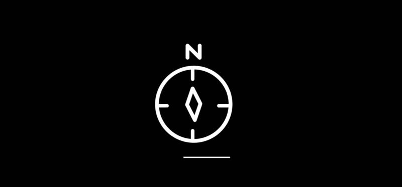 Animation compass icon line 52841786 Stock Video at Vecteezy