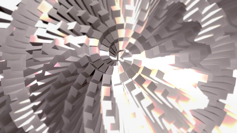 Animation Of Abstract Geometric Rotating 3 D Objects. 4 K 52874011 ...
